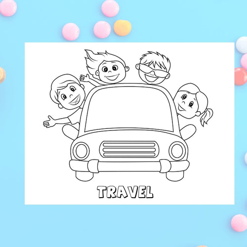 Travel Coloring Page - ADVENTURES – Axel Adventures USA Travel Coloring Page - ADVENTURES – Axel Adventures USA