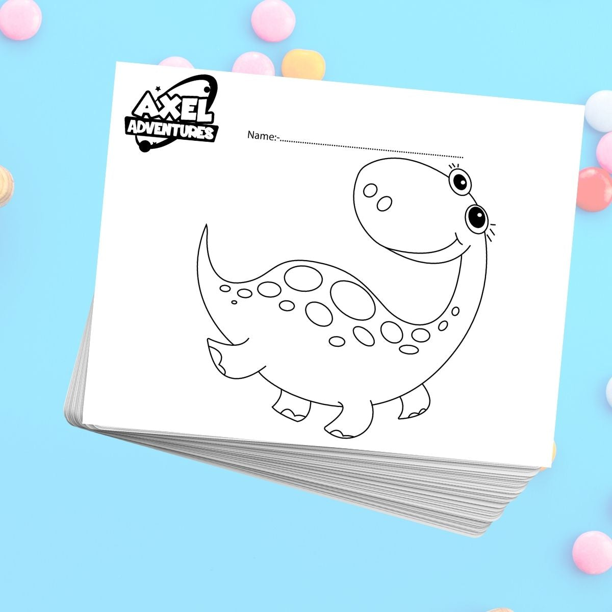 FUN! Dinosaur colouring in sheets! – Axel Adventures USA